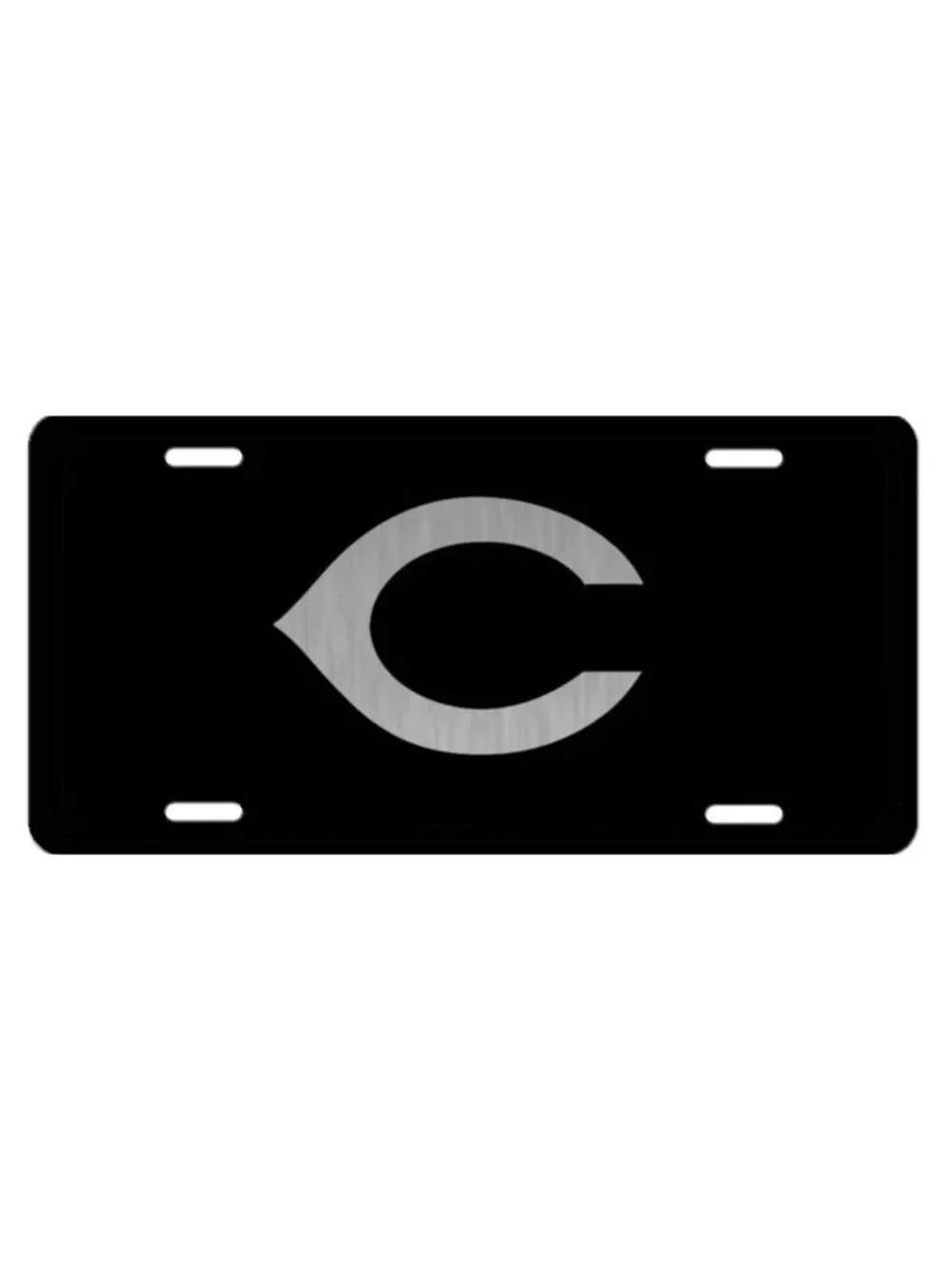 Accents | Cincinnati Reds Black Metal Vanity Aluminum License Plate Tag ...